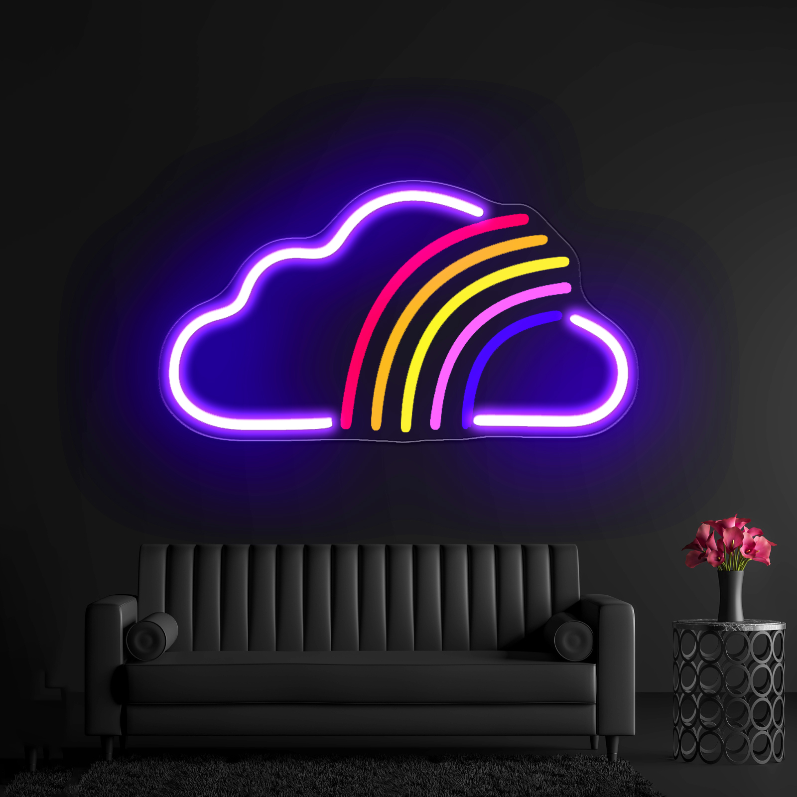 Skull Pineapple: A Bold and Fun Neon Sign for Your Living Room