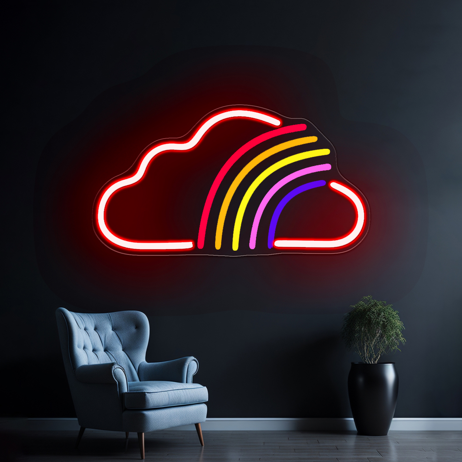 Skull Pineapple: A Bold and Fun Neon Sign for Your Living Room