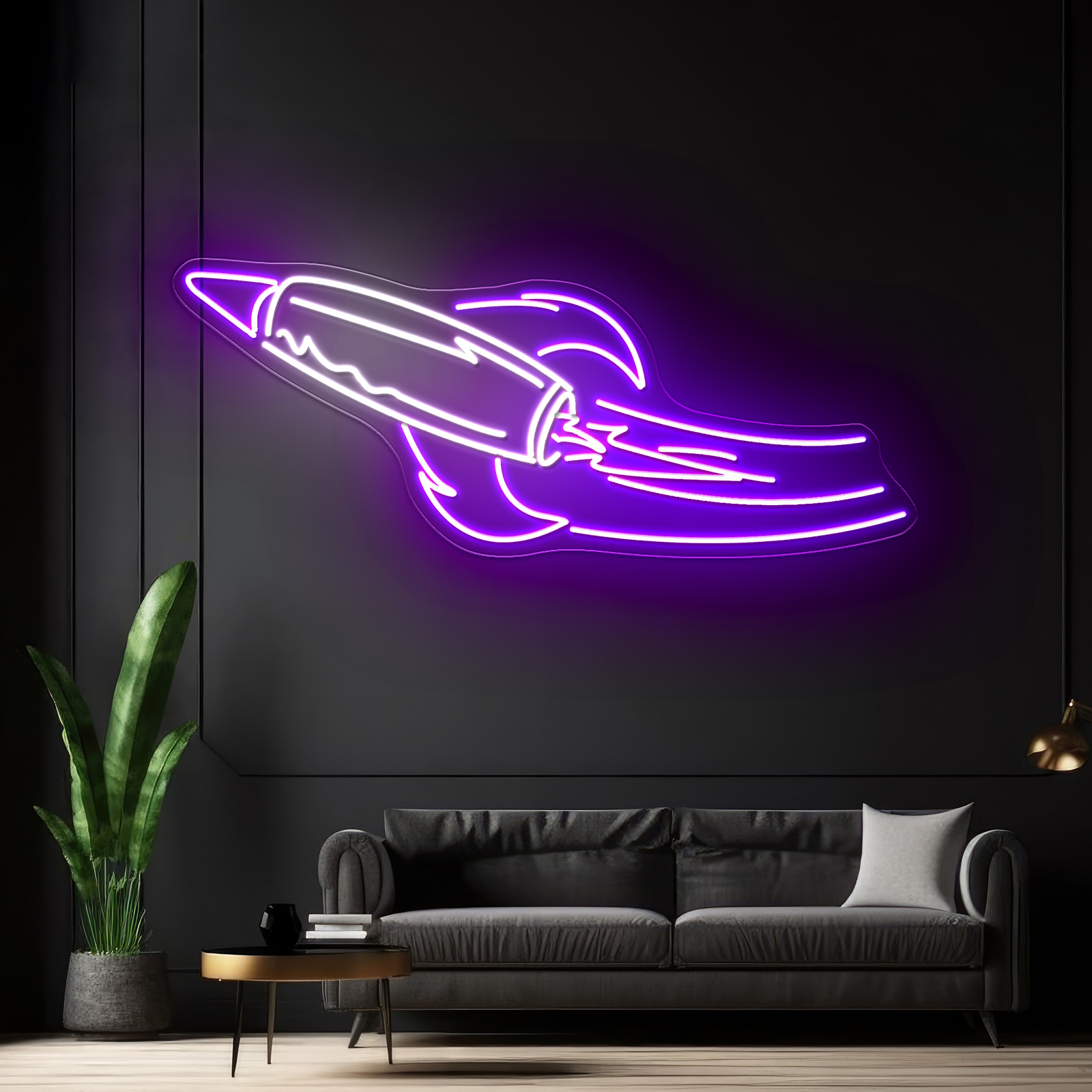 Neon Rocket: Futuristic and Fun Decor